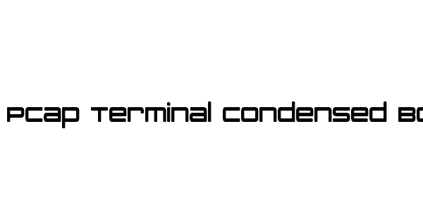 PCap Terminal Condensed Bold