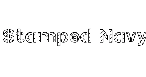 Stamped Navy Font
